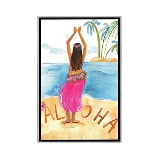 iCanvas "Aloha Girl" by Rongrong DeVoe Framed - Bed Bath & Beyond - 37699616